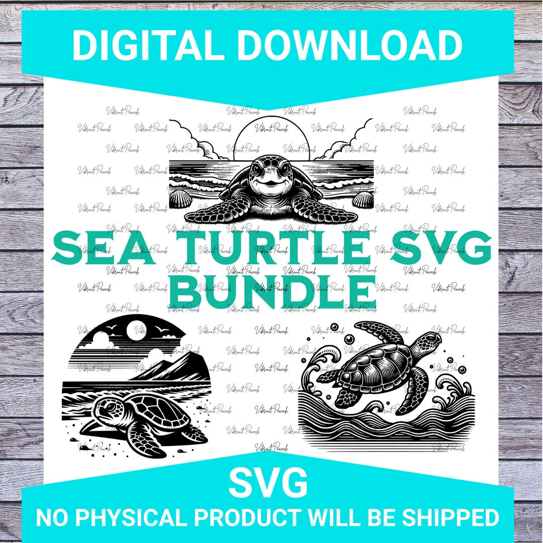 Sea Turtle SVG Bundle - Sea Turtle Svg - Sea Turtle Digital Download ...