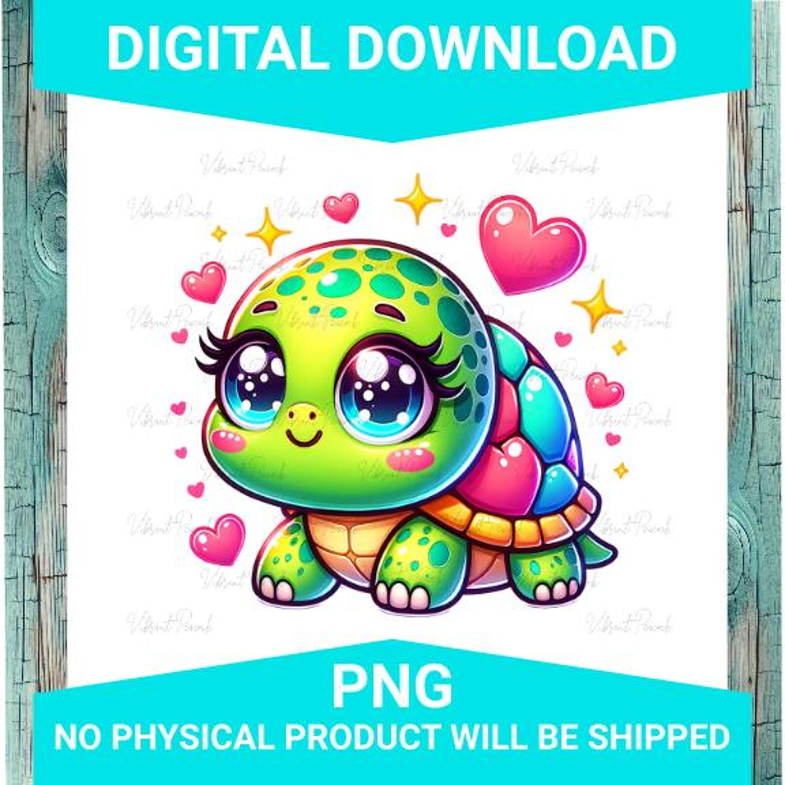 Cute Turtle With Hearts PNG – Valentine's Day Digital File - Etsy