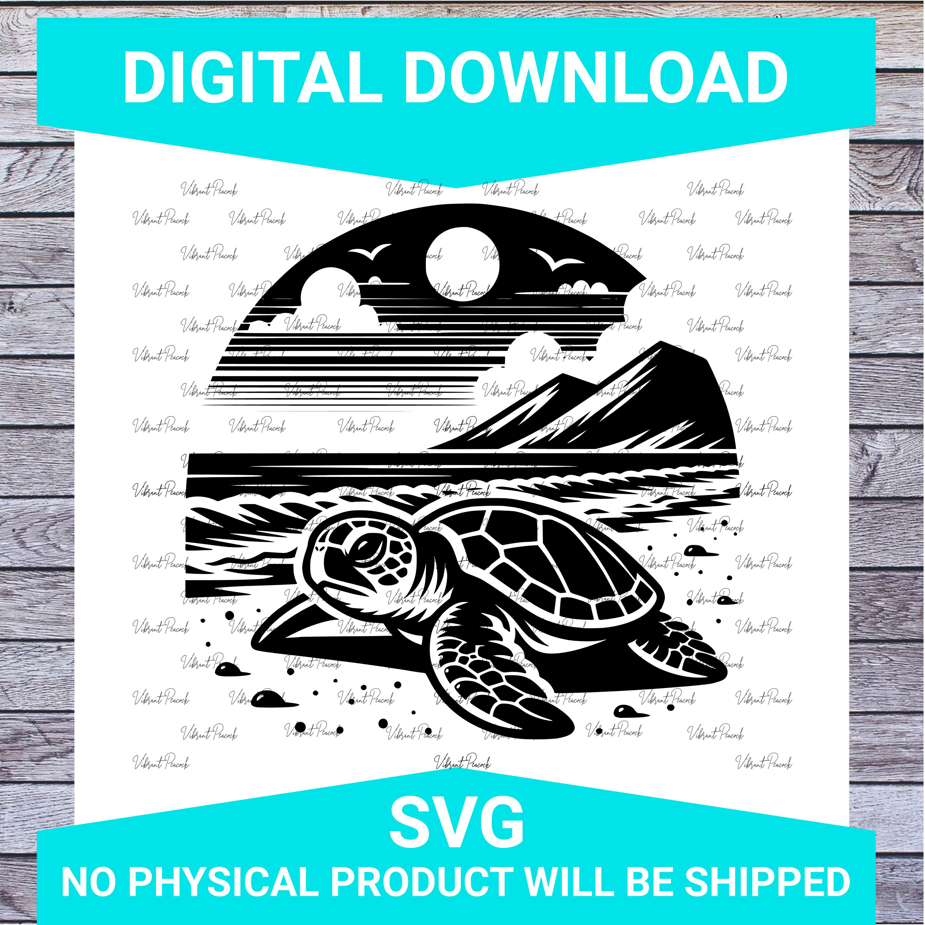 Sea Turtle SVG Bundle: Laser Cut File (digital Download) - Etsy
