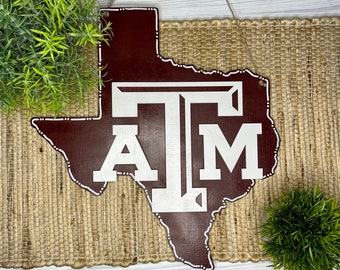 Texas A&M: Block TAMU Logo Stands - Etsy