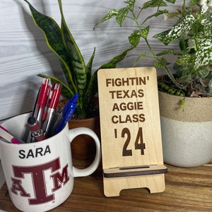 Texas A&M Phone Stand-aggie Birthday, Wedding, Graduation, Housewarming ...