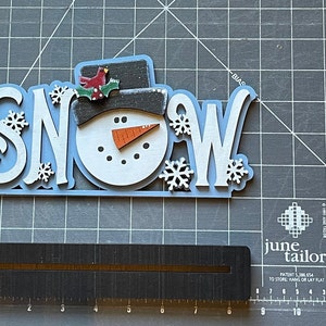 Snow Table Decor Snowman Sign Holiday Decorating Christmas Table Decor ...