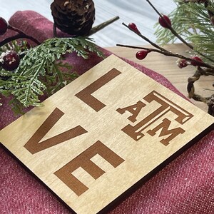 Wooden LOVE Block ATM Aggie Graduation, Birthday, Housewarming, Wedding ...