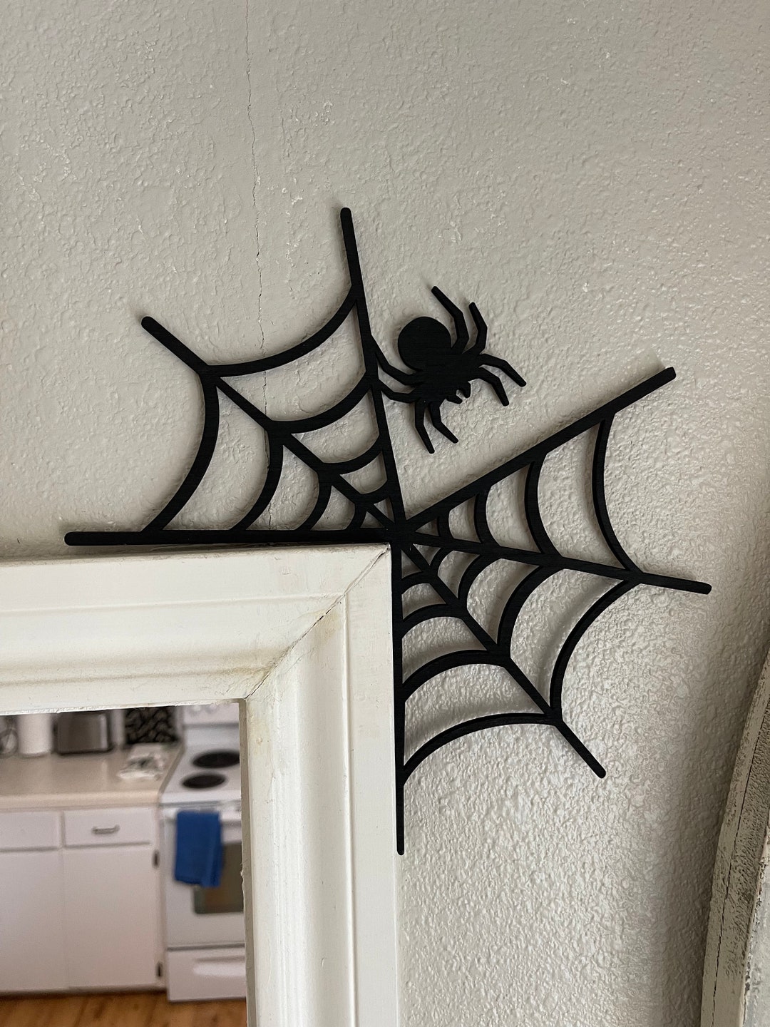 Spider Web Door Corner - Spider Web Decorations - Halloween Spider Web ...