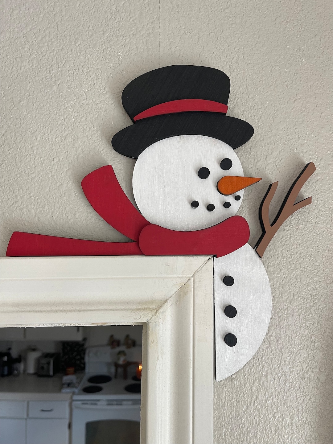 Snowman Door Corner - Christmas Decorations - Housewarming Gift ...