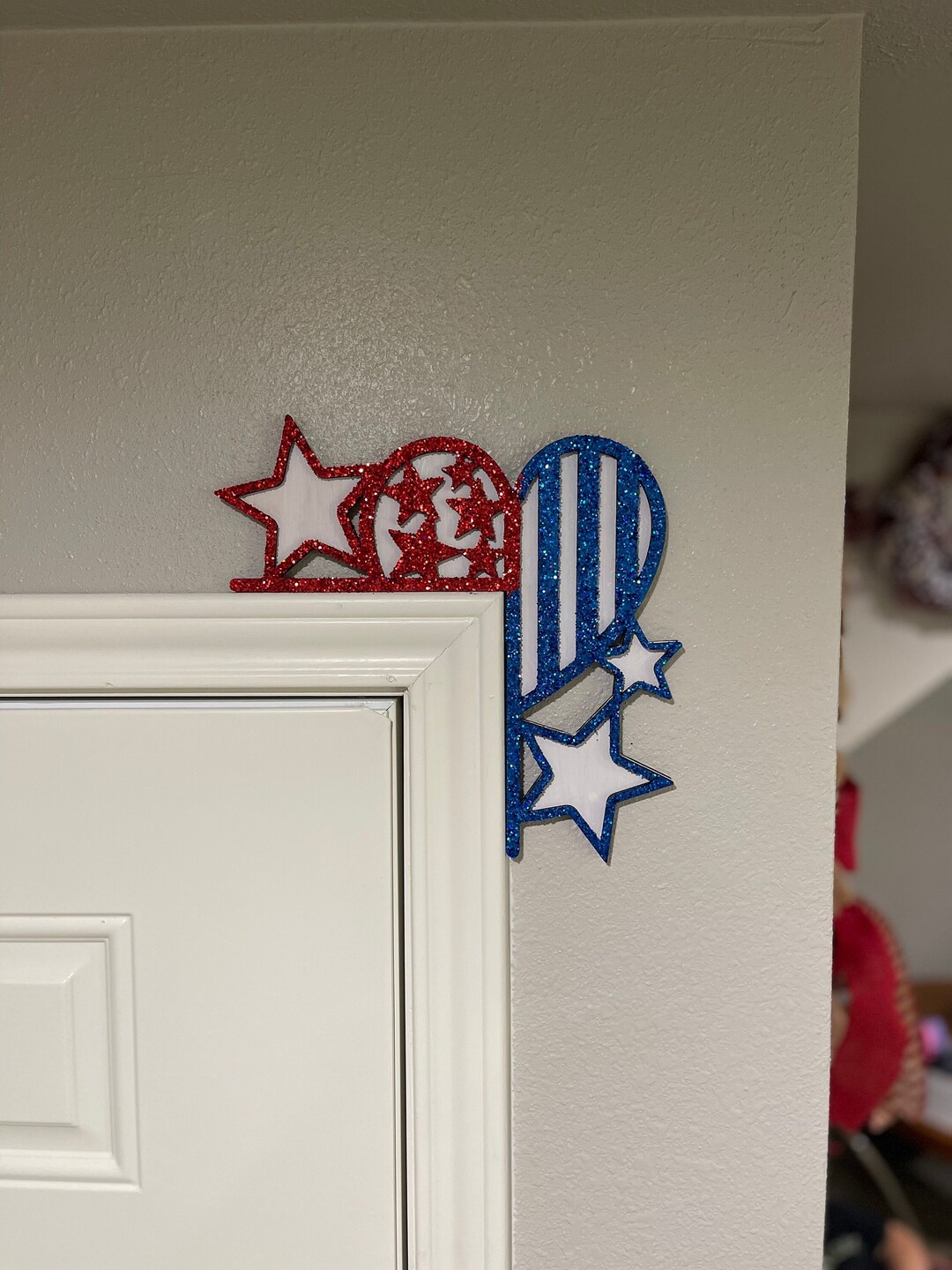 Fourth of July Decor Holiday Decorations Door Corner Decor 3D Door ...