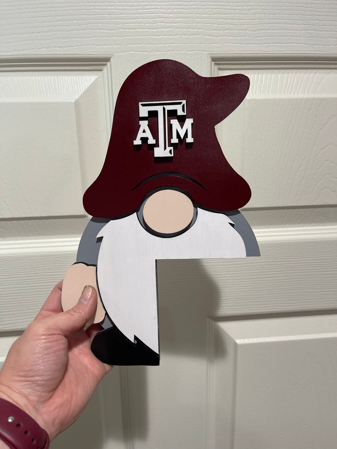 Texas A&M Gnome Decor - Aggie Decorations - Door Corner Decor - 3D Door ...