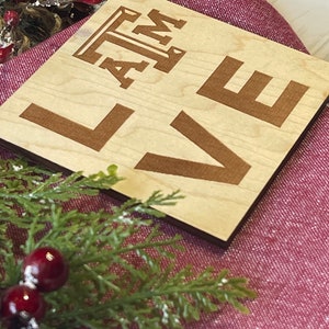 Wooden LOVE Block ATM Aggie Graduation, Birthday, Housewarming, Wedding ...