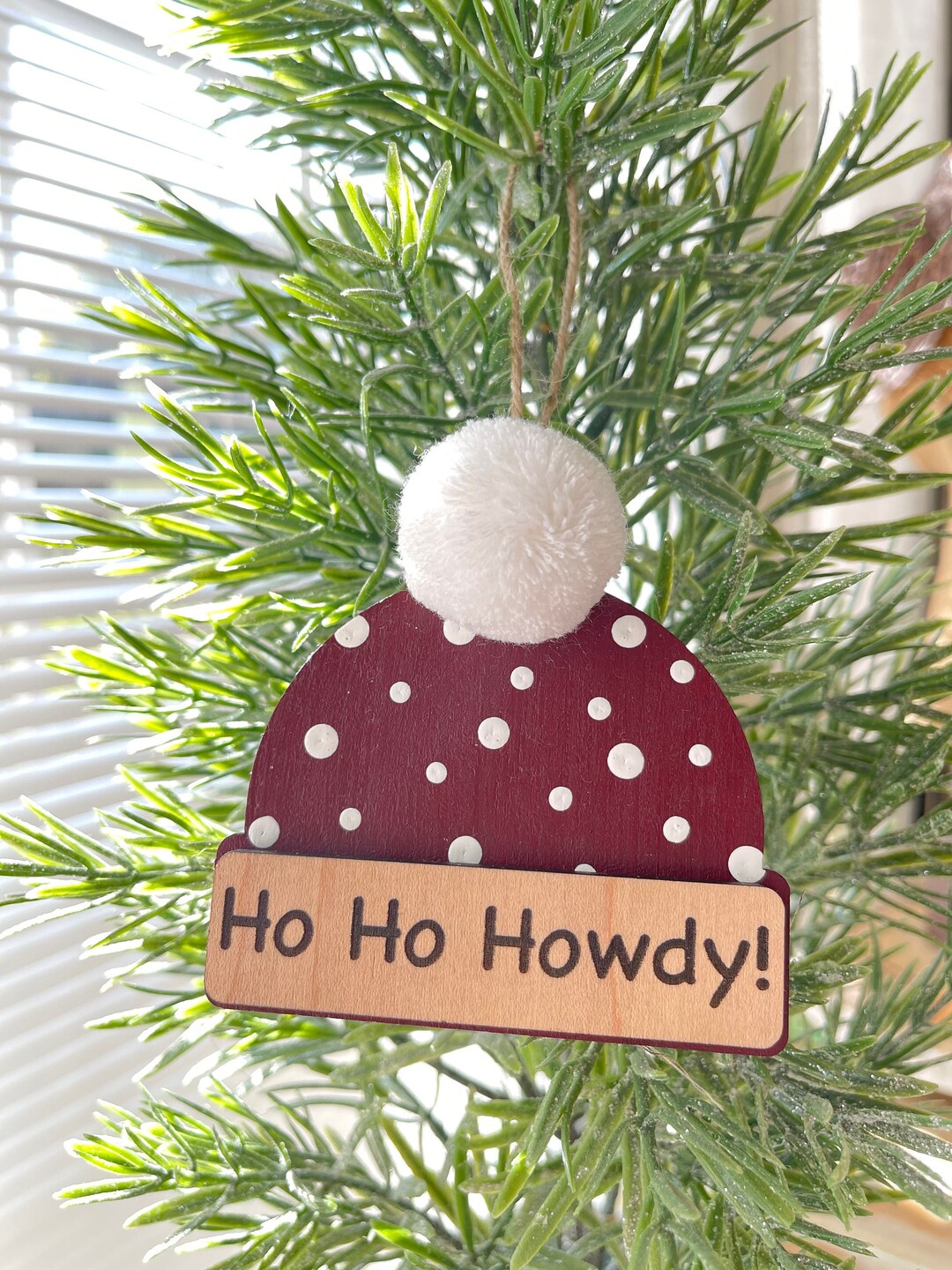 Texas A&M Aggie Christmas Hat Ornament POLKA DOTS aggie Birthday Gift ...