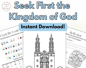Samaritan Woman at the Well Printable Activity Pack, Christian, Bible ...