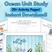 Ocean Unit Study Activity Printable Pack, Busy Book, Montessori ...