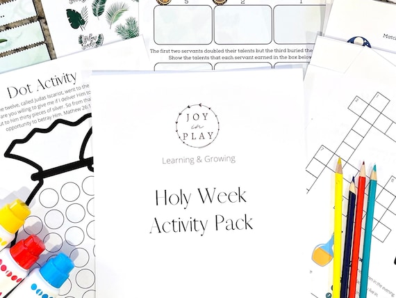 Orthodox Holy Week Printable Activity Pack Busy Book - Etsy