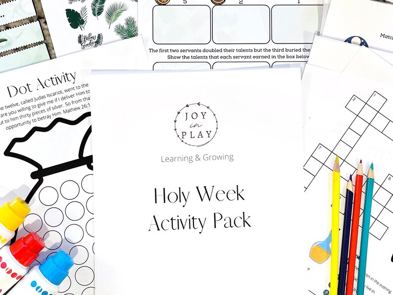 Orthodox Holy Week Printable Activity Pack, Busy Book, Christian ...