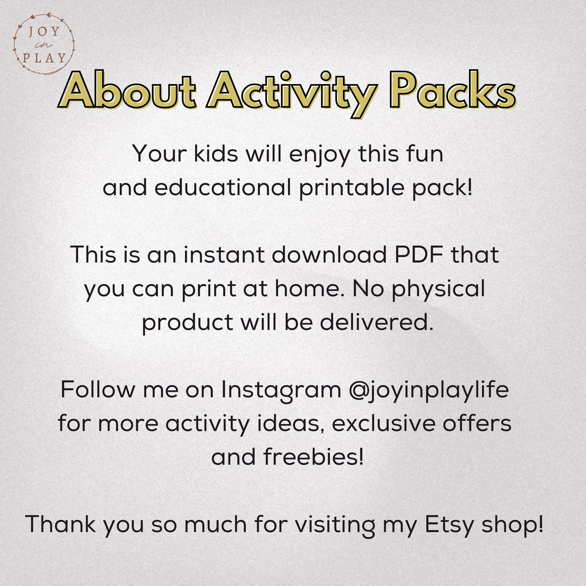 Apple Mini Unit Study Printable Activity Pack, Fall, Orchard, Apple ...