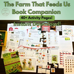 The Farm That Feeds Us Book Unit Study, Activity Printable Pack ...