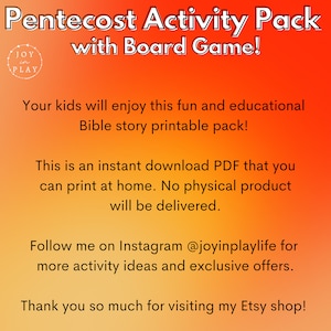 Pentecost Printable Activity Pack, Christian, Bible Lesson, Word Search ...