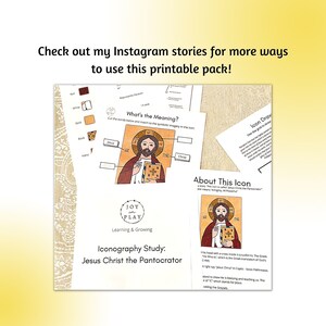 Jesus Christ the Pantocrator Iconography Study, Orthodox Printable ...