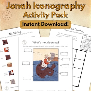 Prophet Jonah and the Fish Iconography Study, Coptic Orthodox Icon ...
