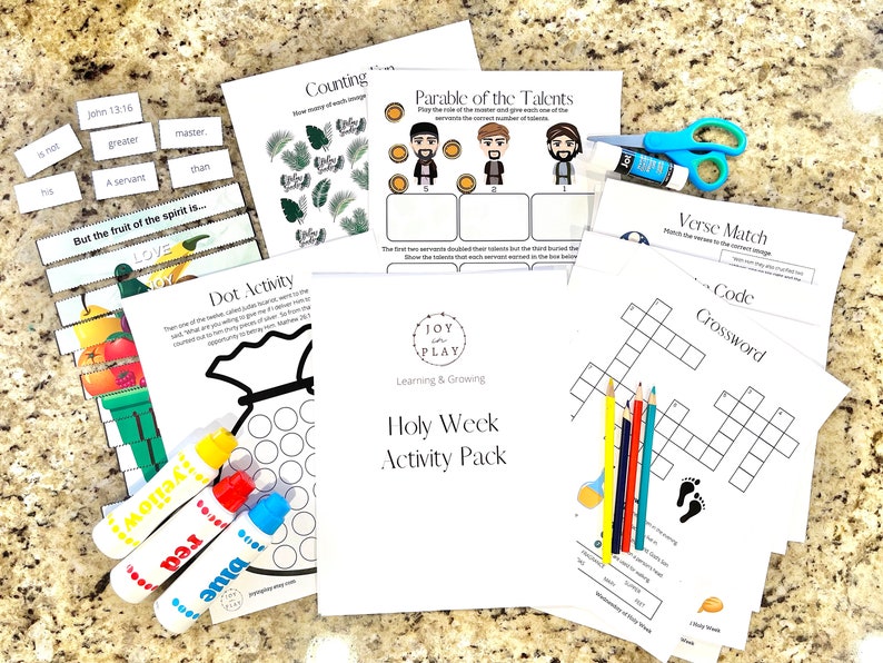 Orthodox Holy Week Printable Activity Pack, Busy Book, Christian ...
