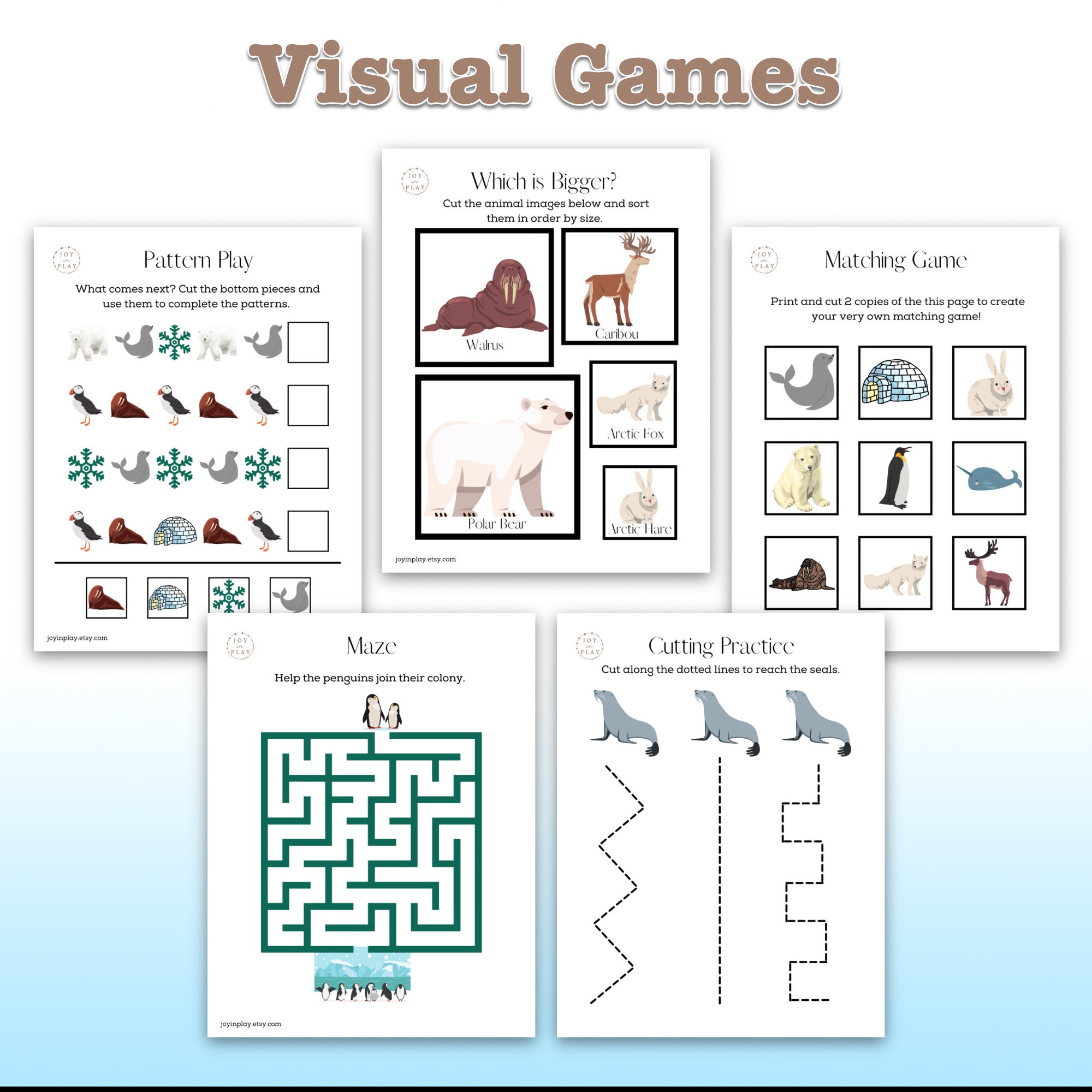 40-page Arctic Unit Study Activity Printable Pack, Busy Book, Arctic ...