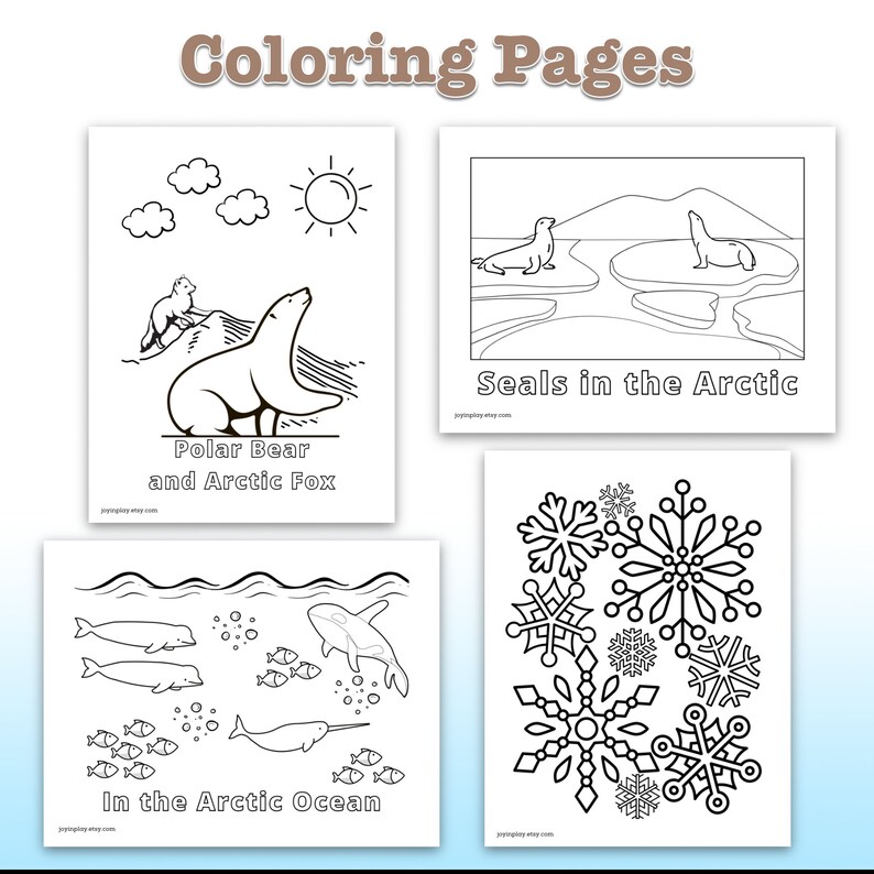 40-page Arctic Unit Study Activity Printable Pack, Busy Book, Arctic ...