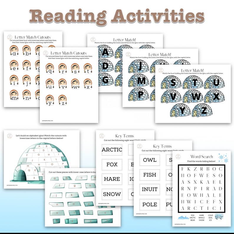 40-page Arctic Unit Study Activity Printable Pack, Busy Book, Arctic ...