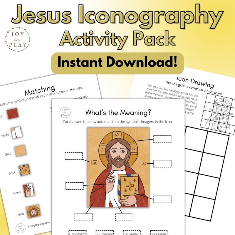 Jesus Iconography Prints - Etsy