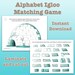 Alphabet Igloo Letter Matching Game Printable, Arctic Learning ...