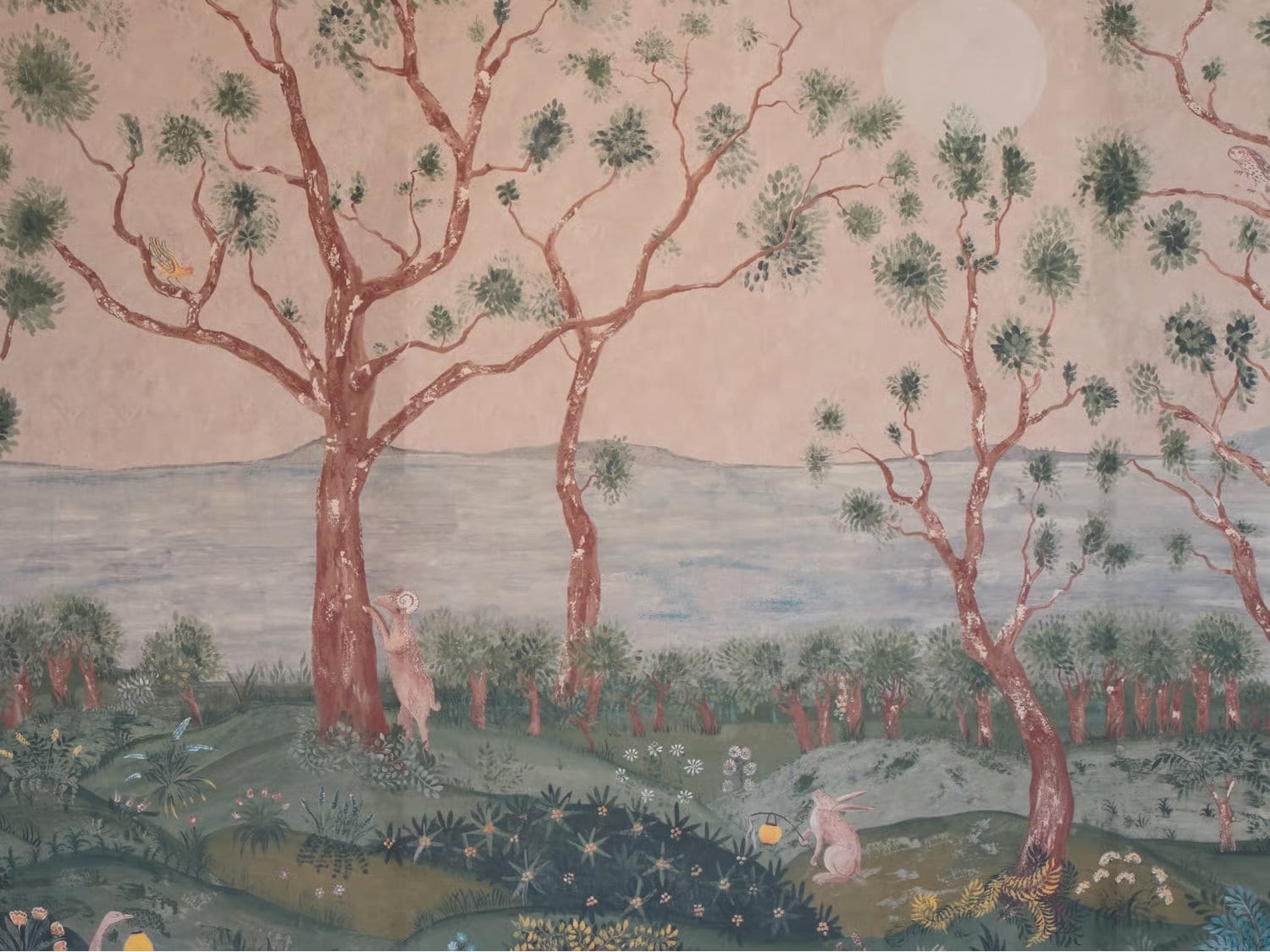 Lantern Parade Mural Wallpaper - Traditional Wallpaper - Etsy