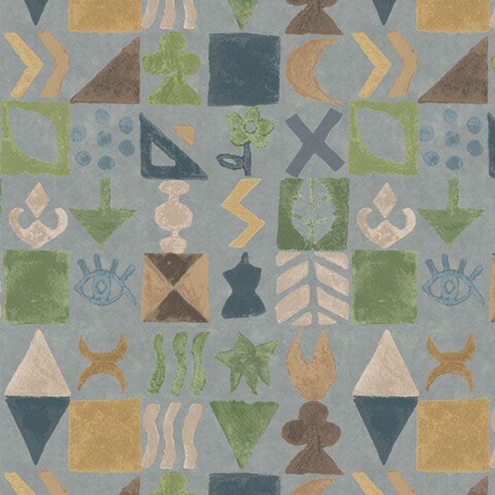 Potato Print Handcrafted Wallpaper - Traditional Wallpaper - Etsy