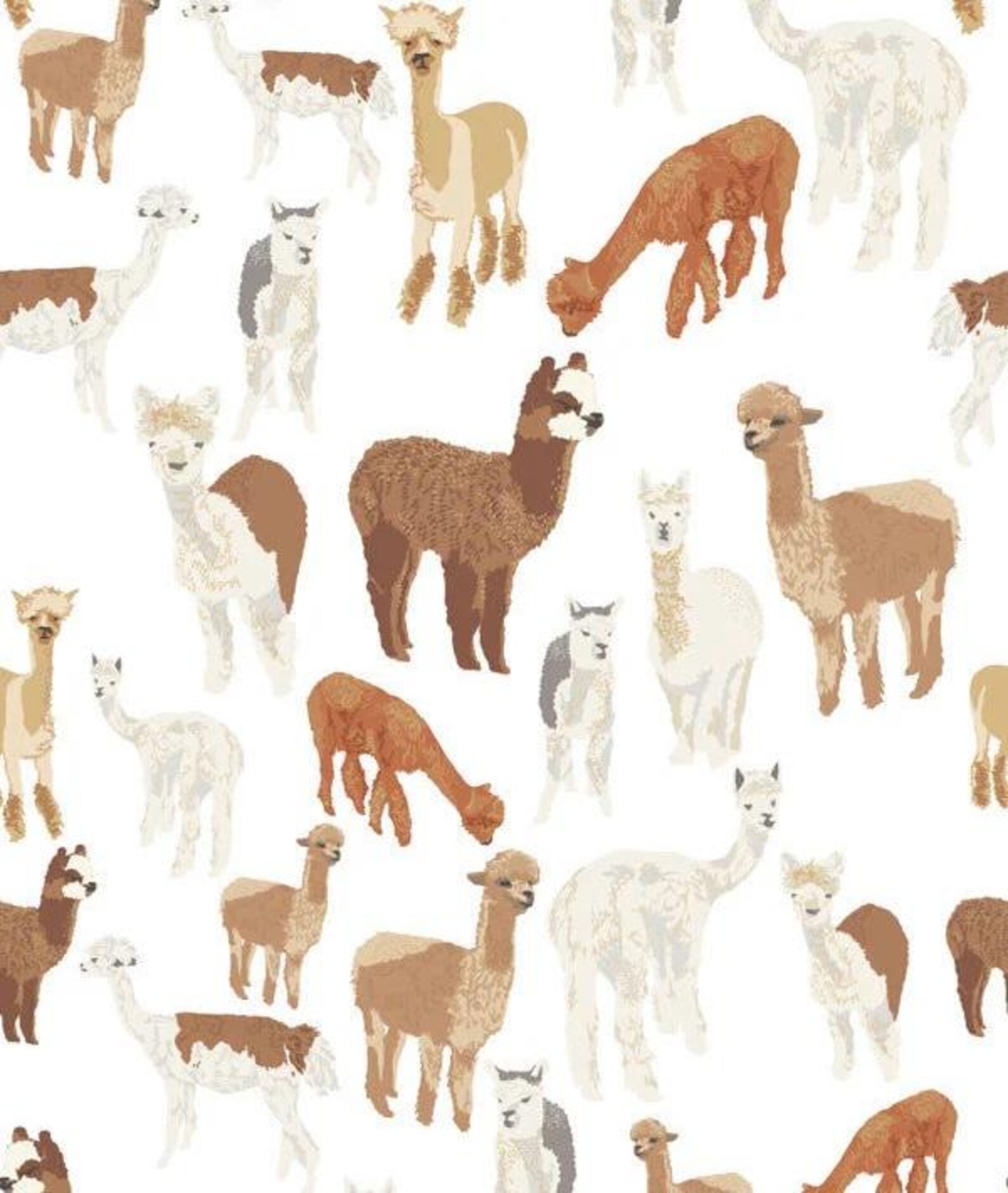 Alpacas Wallpaper - Traditional Pre-pasted Wallpaper - Etsy