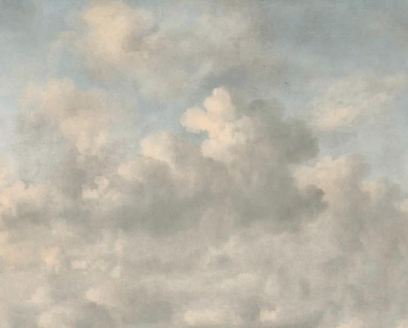 Antique Clouds Wallpaper -traditional Wallpaper - Etsy