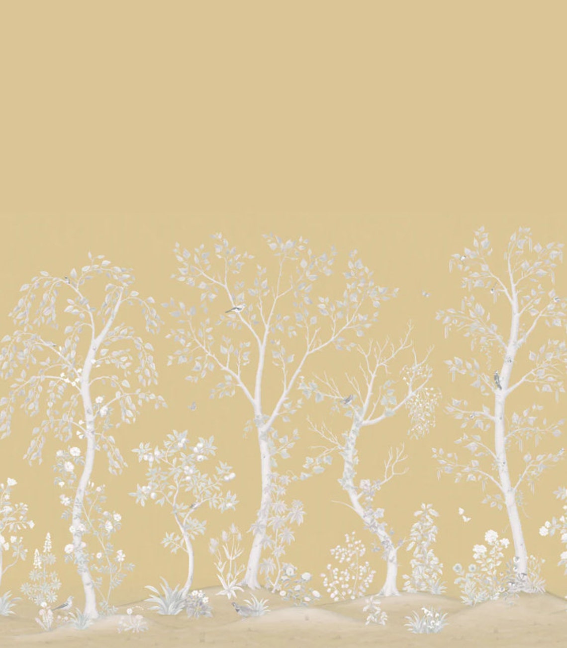 Seasonal Woods Gardens Mural Wallpaper Traditional Wallpaper - Etsy