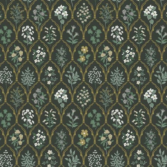 Hawthorne Trellis Floral Wallpaper - Traditional Wallpaper - Etsy