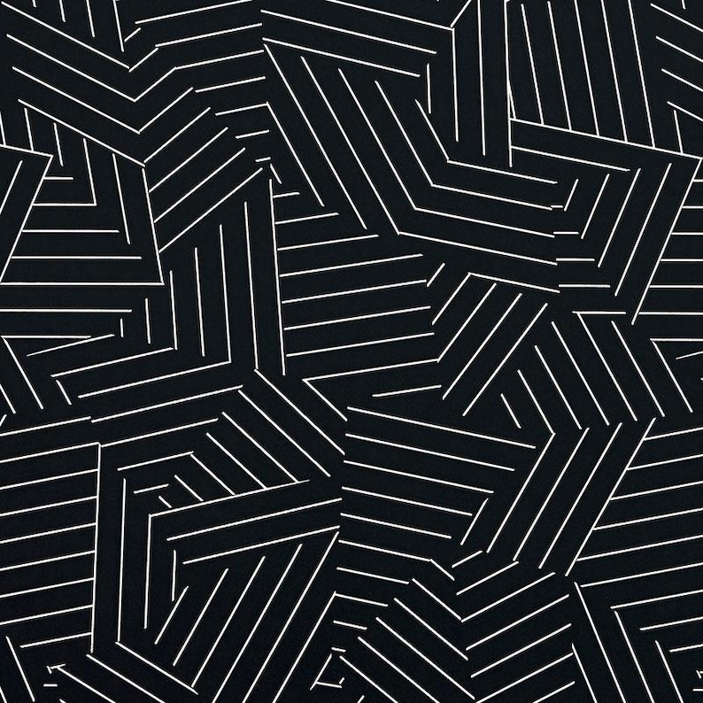 Deconstructed Stripe Geometric Wallpaper Traditional Wallpaper - Etsy