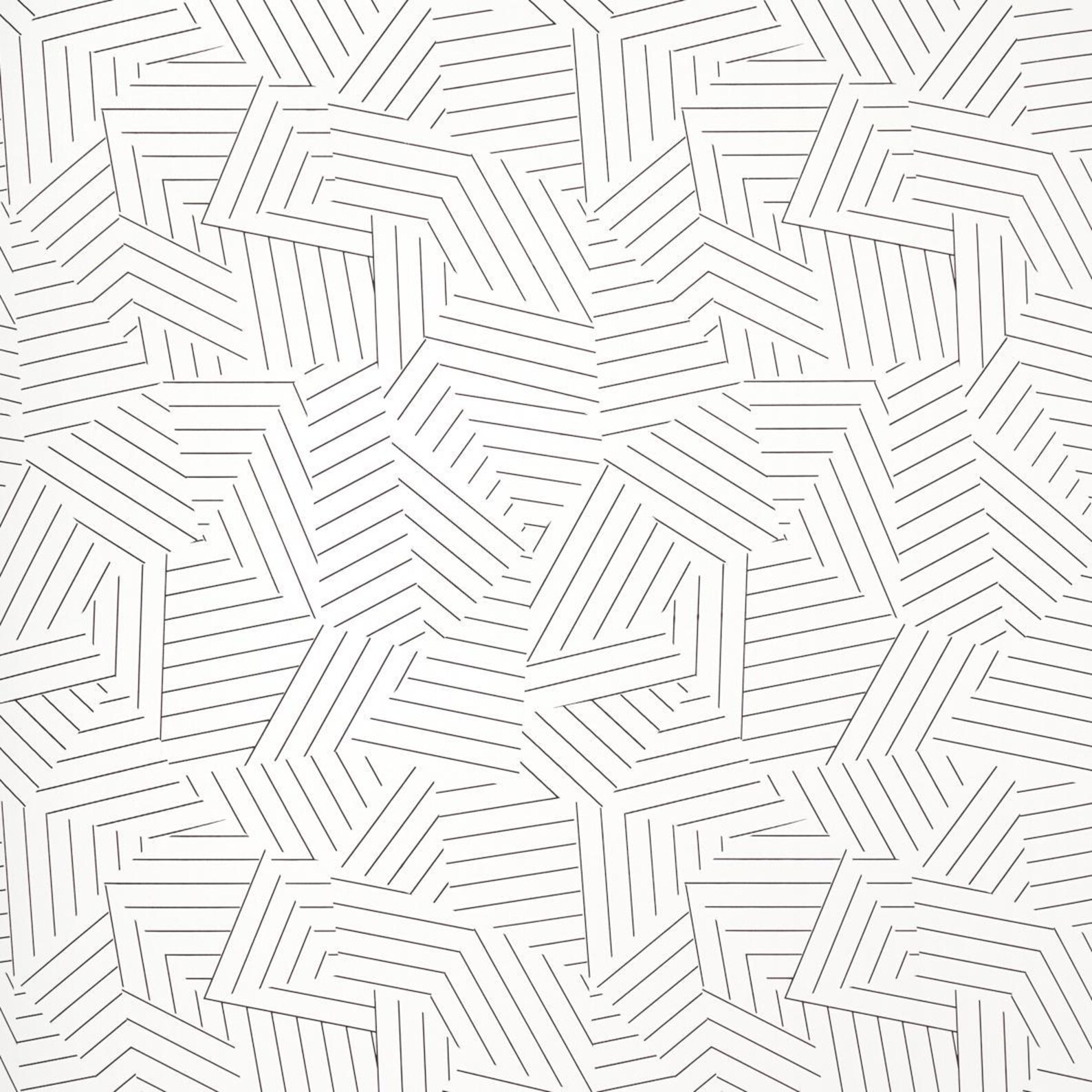 Deconstructed Stripe Geometric Wallpaper Traditional Wallpaper - Etsy