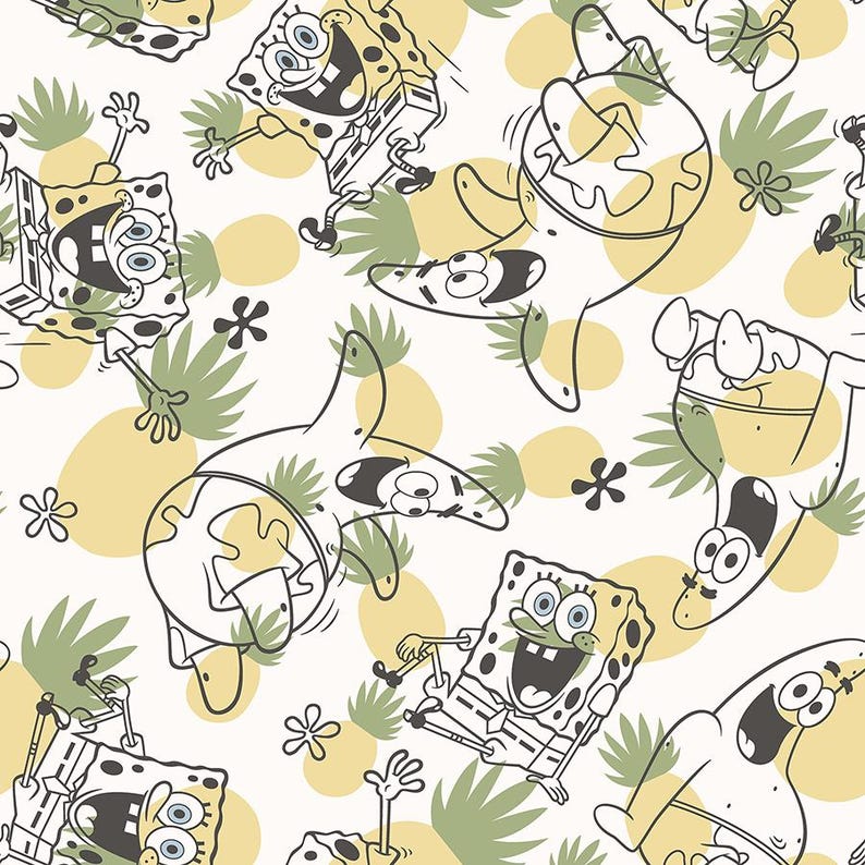 Spongebob and Patrick Peel & Stick Wallpaper - Self Adhesive Wallpaper ...