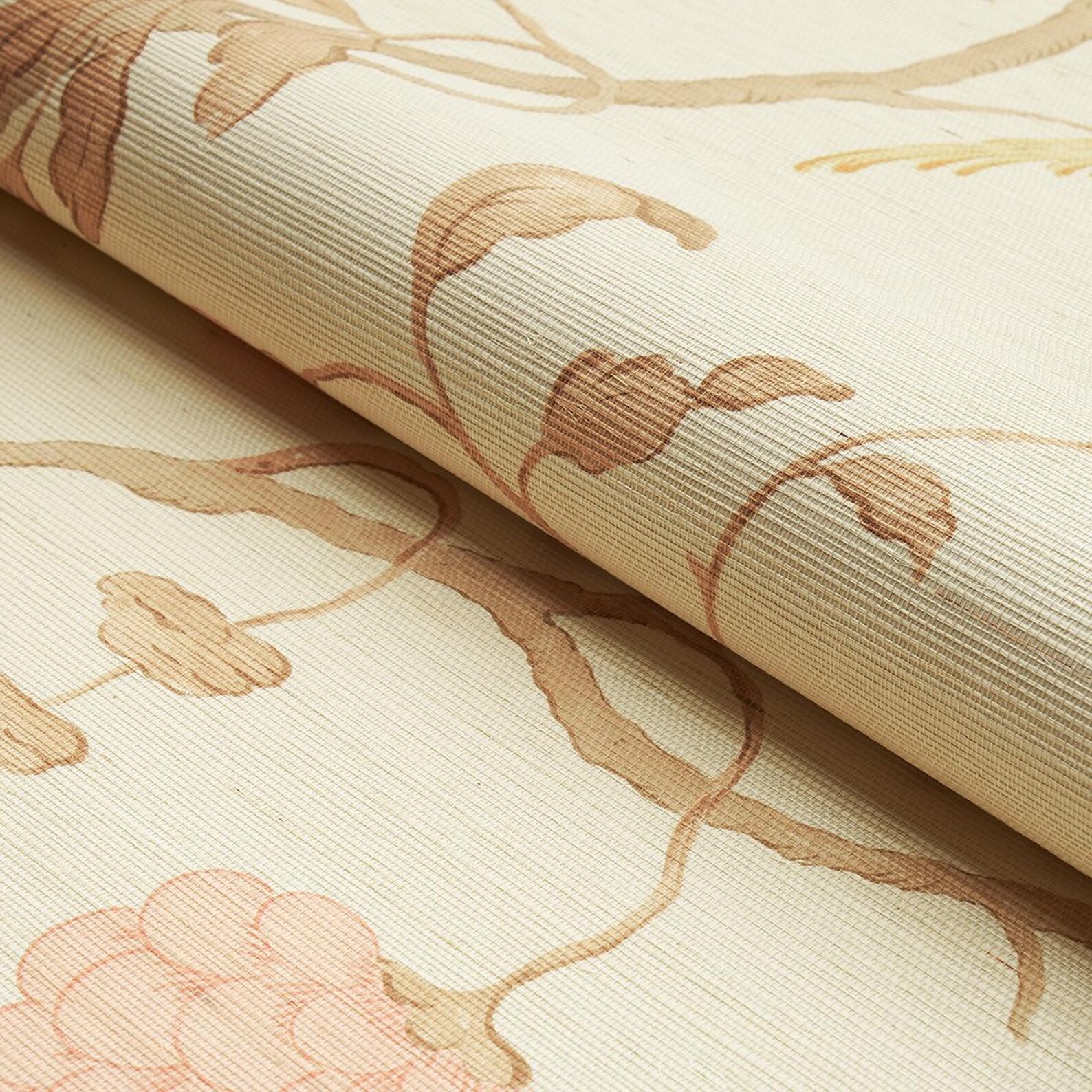 Wisteria Hand-painted Grasscloth Wallpaper - Traditional Wallpaper - Etsy