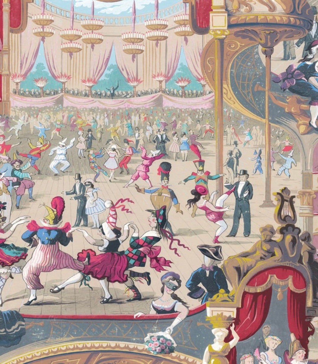 Cabaret Wallpaper - Traditional Wallpaper - Etsy