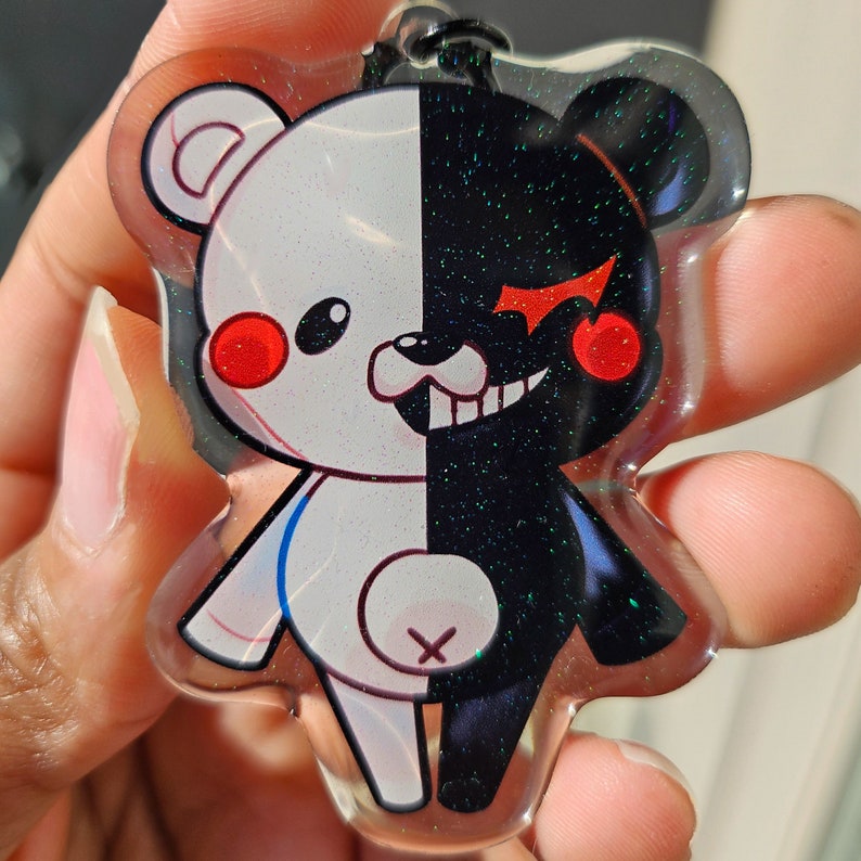 Monokuma and Monomi Charm Keychains Danganronpa // Acrylic Keychains ...