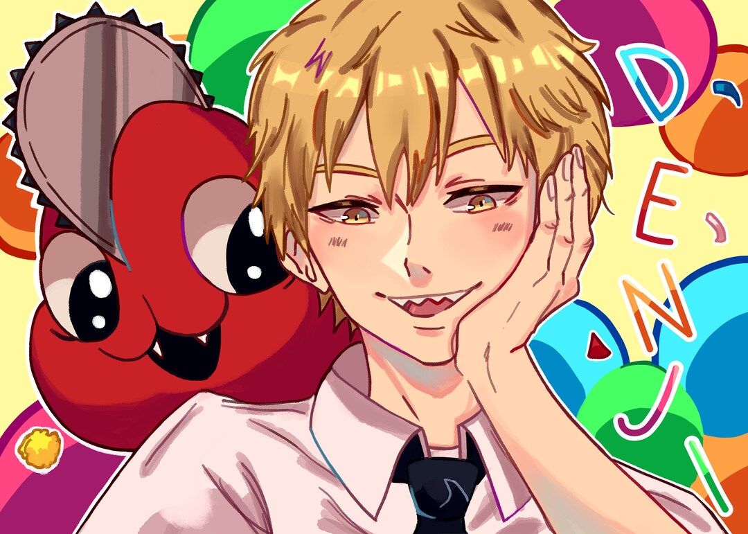 CSM A4 and 5x7 Prints Power, Denji, Aki, and Makima - Etsy