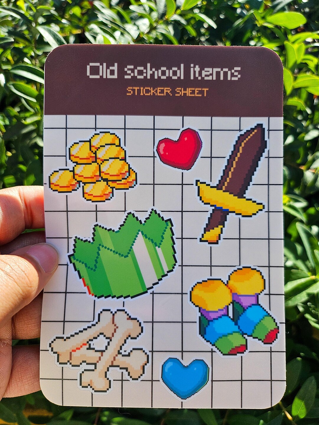 Old School Items Sticker Sheet // Waterproof/weatherproof Sticker Sheet ...