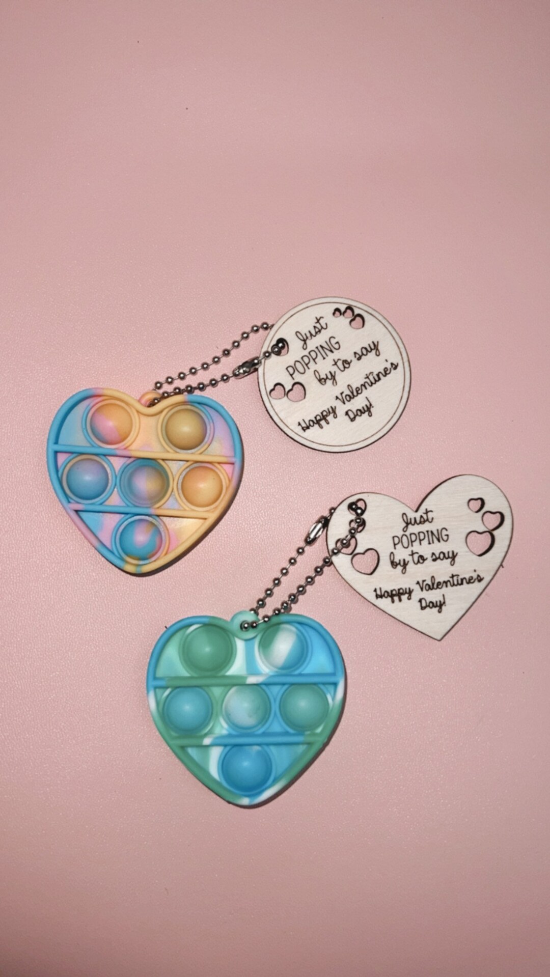 Pop It Valentines Class Gift Card - Etsy