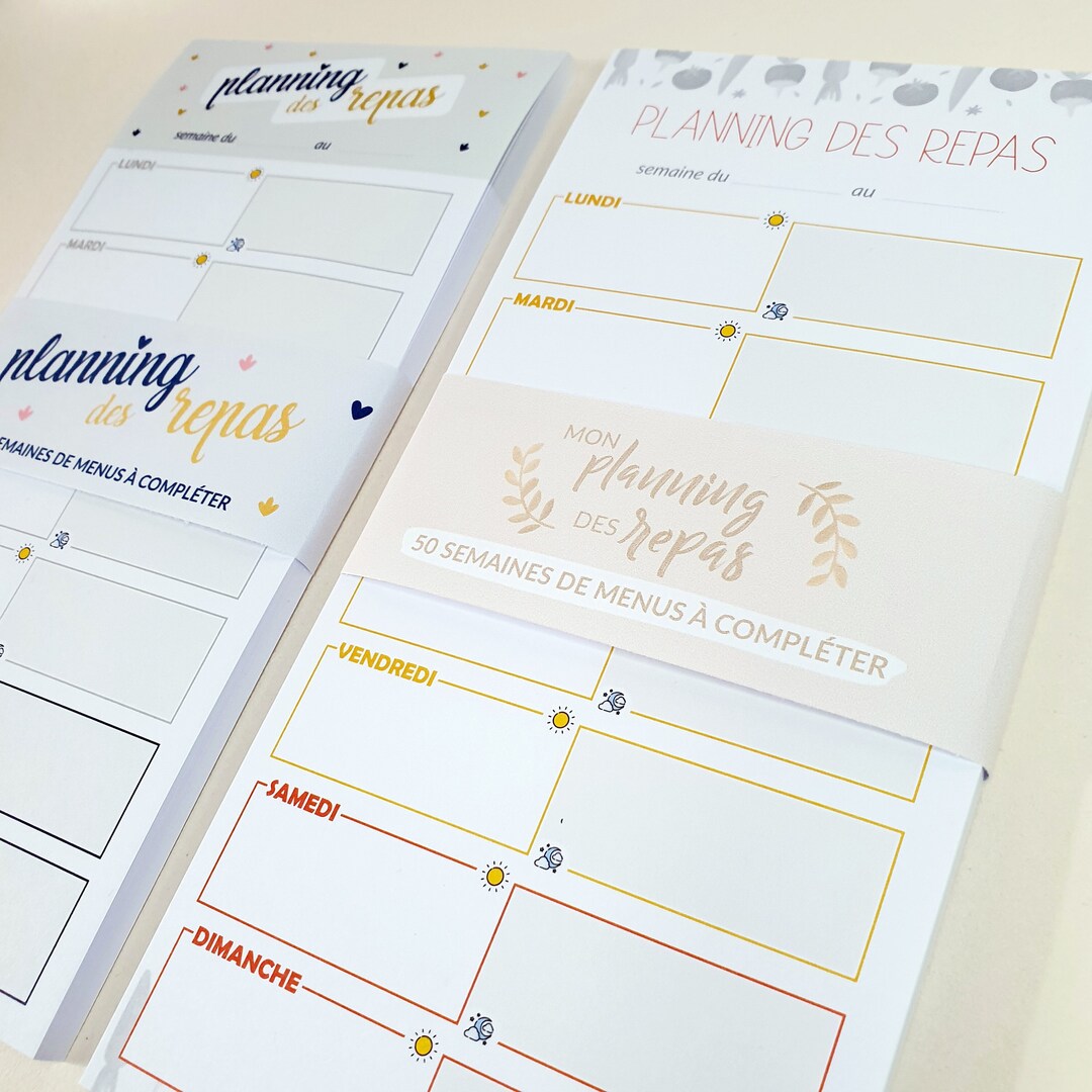 Meal Planning to Fill Out Weekly Menu Planning Notebook - Etsy