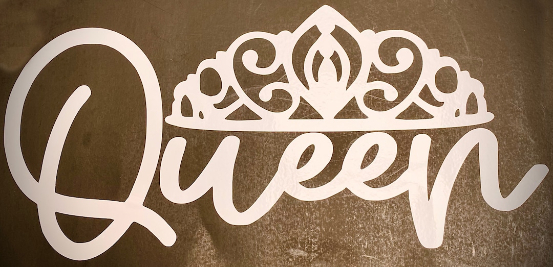 Queen Crown Vinyl Sticker, Queen, Crown, Vinyl, Sticker, Decal, Gift ...