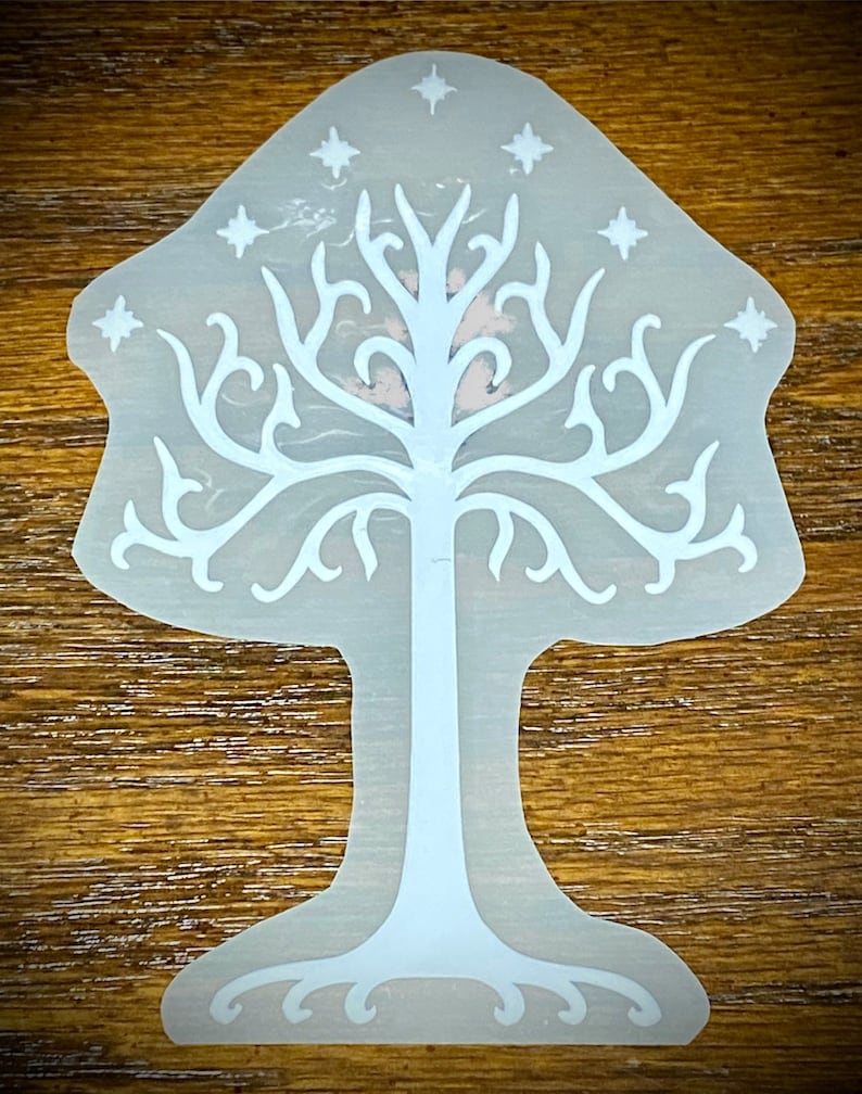 LOTR Tree of Gondor Vinyl Sticker, LOTR, Lord of the Rings, Tree of ...