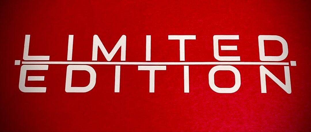 Limited Edition Vinyl Sticker, Limited Edition, Funny, Vinyl Sticker ...