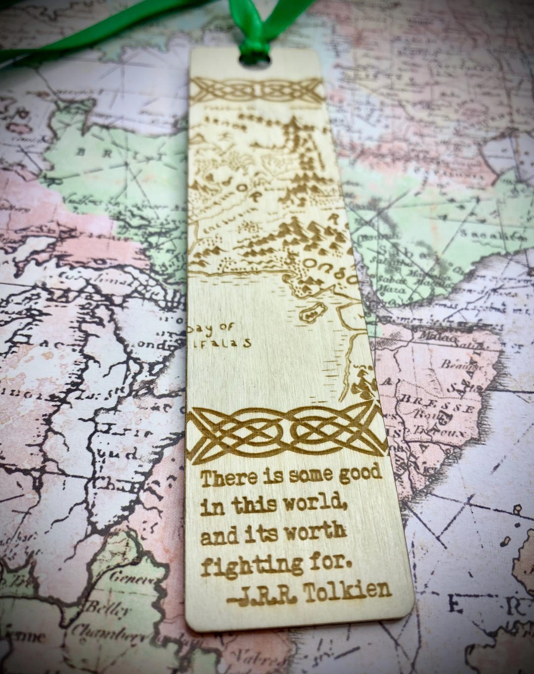 LOTR Tolkien Saying Wood Bookmark (1 Pc), LOTR, Lord of the Rings ...