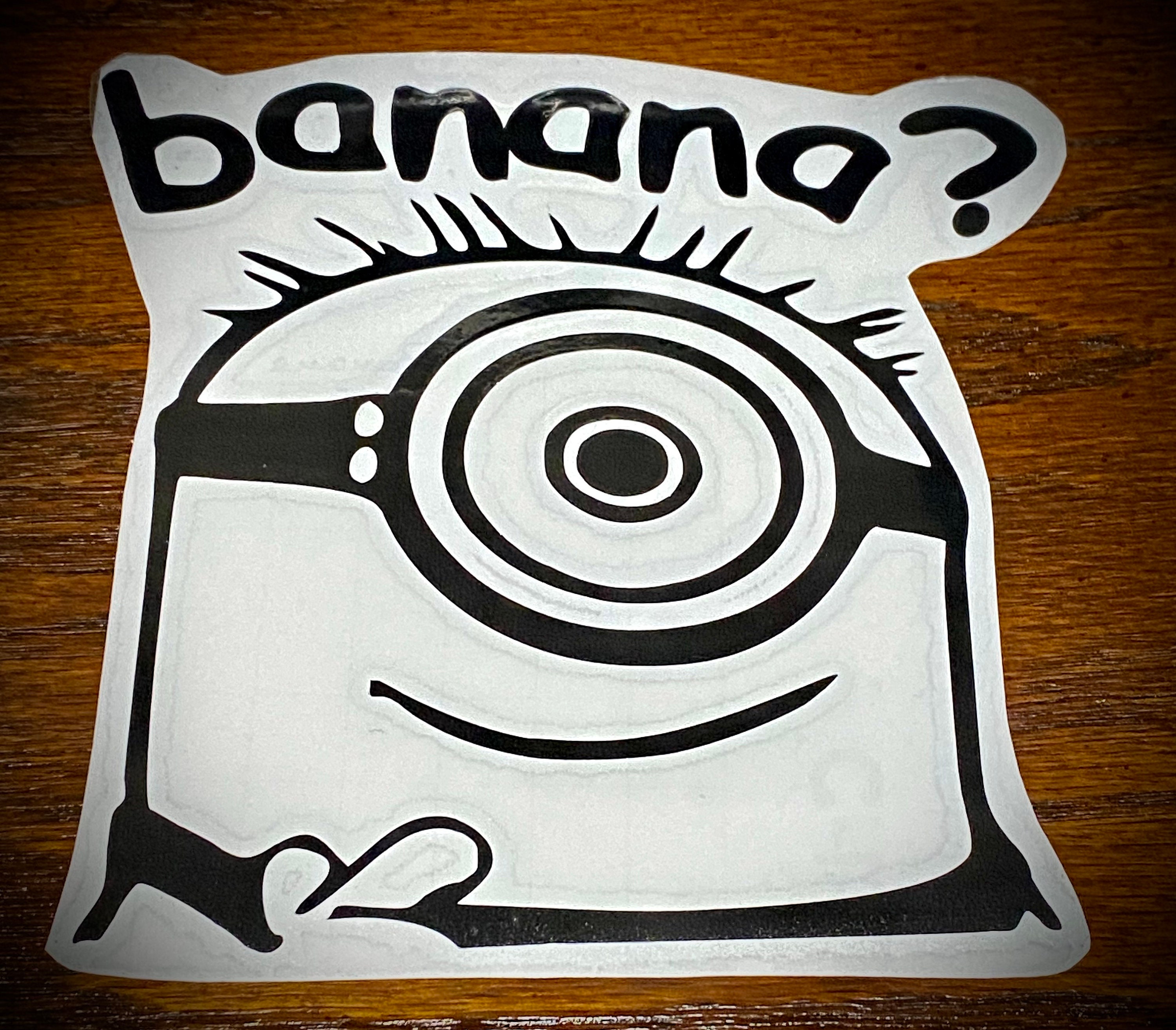Banana Minion Vinyl Sticker, Banana, Minion, Monster, Vinyl Sticker ...