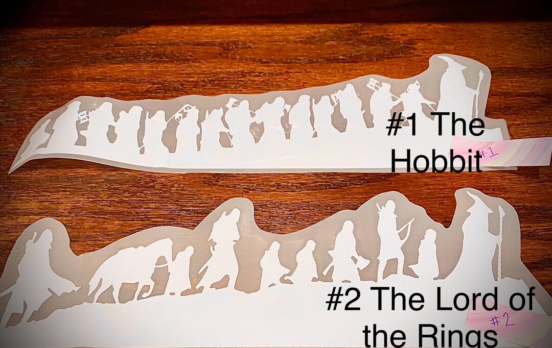The Lord of the Rings Vinyl Sticker, the Hobbit Vinyl Sticker, Lotr ...